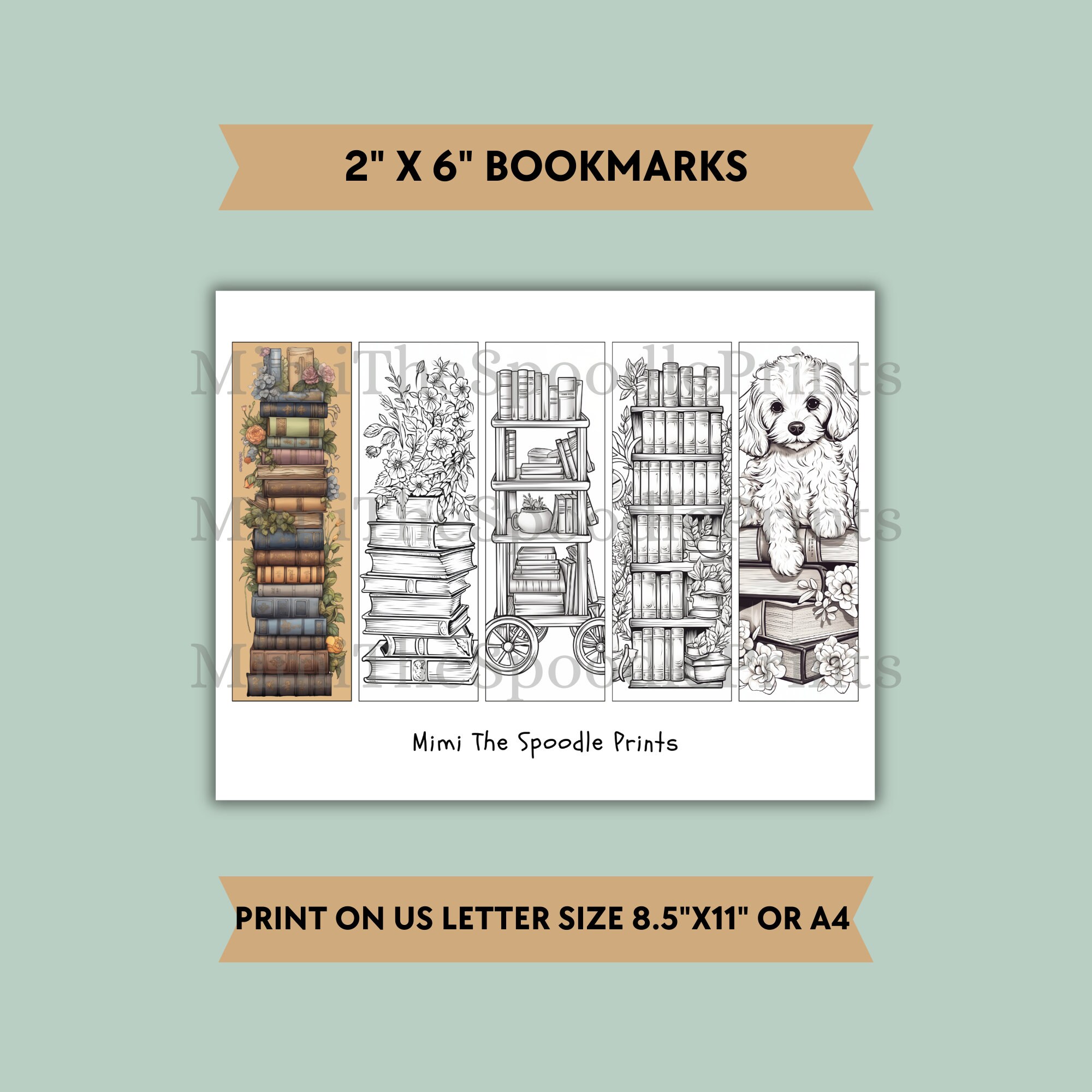 Bundle Literary Coloring Bookmarks Printable, for Book Lovers, Literary ...