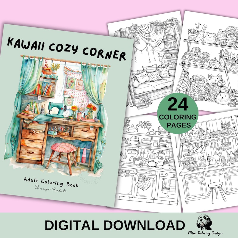 Cozy Coloring Book - Etsy