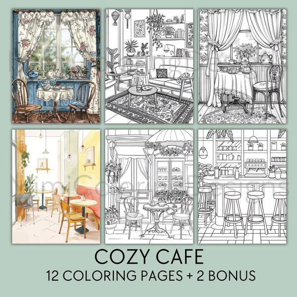Printable Coloring Book - Etsy