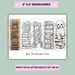 Literary Coloring Bookmarks Printable, for Book Lovers, Vintage Books ...