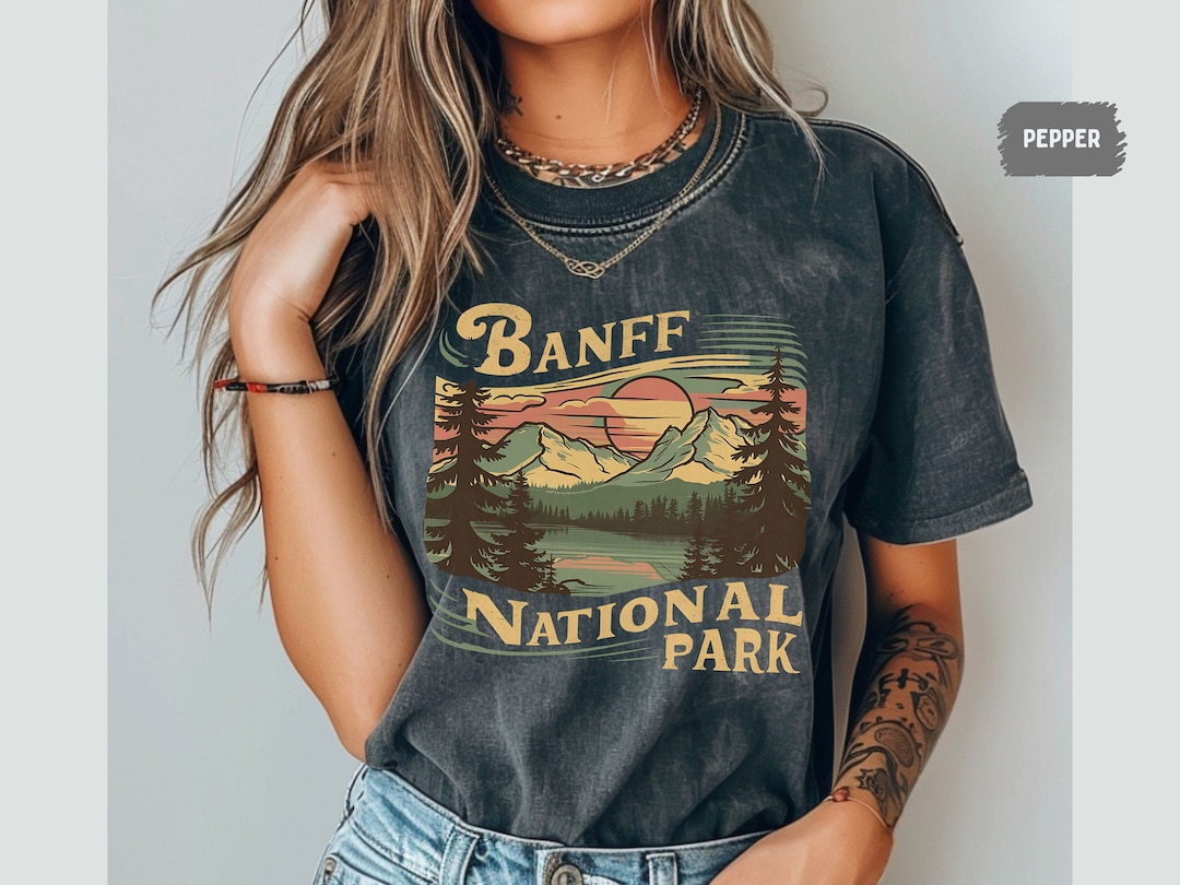 Banff National Park Shirt, Vintage Banff Tshirt, Banff Comfort Colors ...