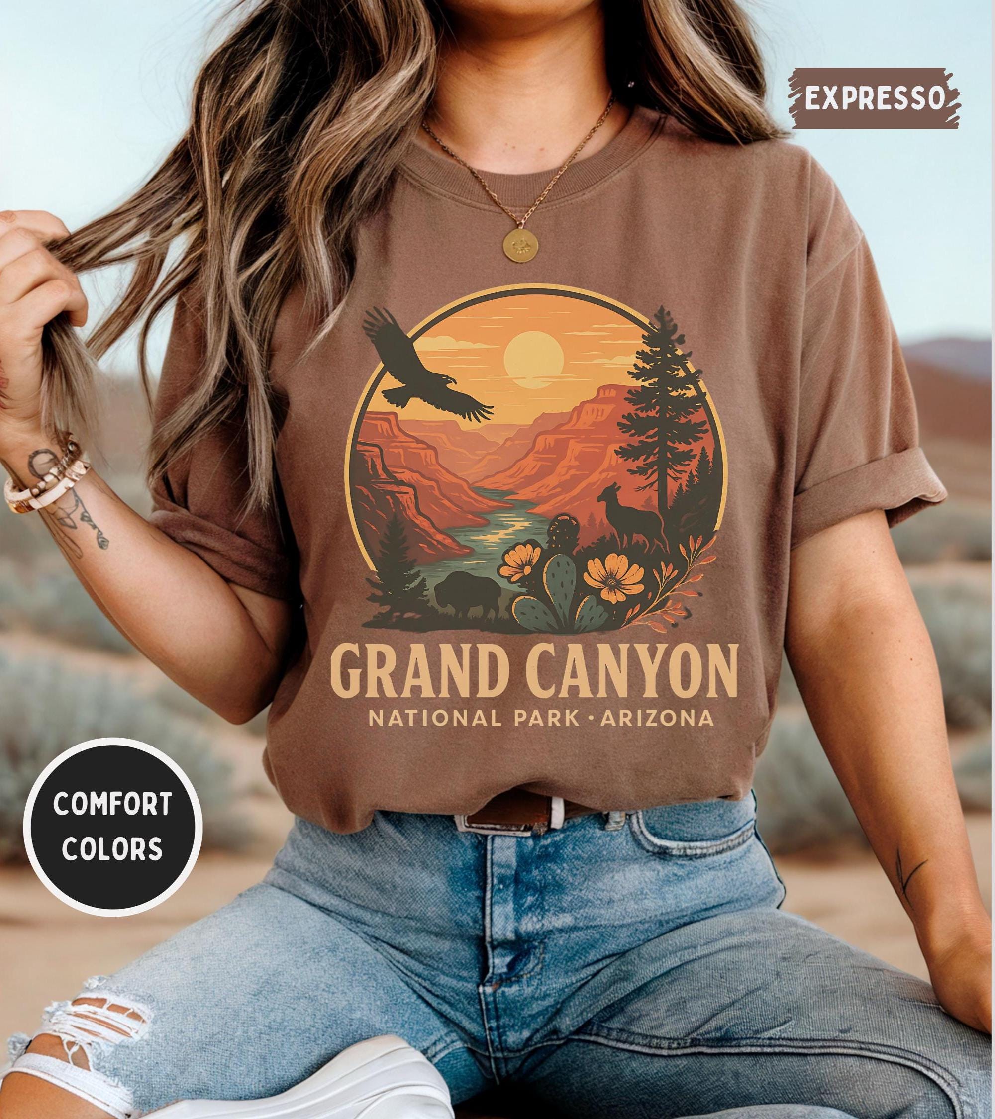 Vintage Grand Canyon National Park Comfort Colors T-shirt, Nature Lover ...