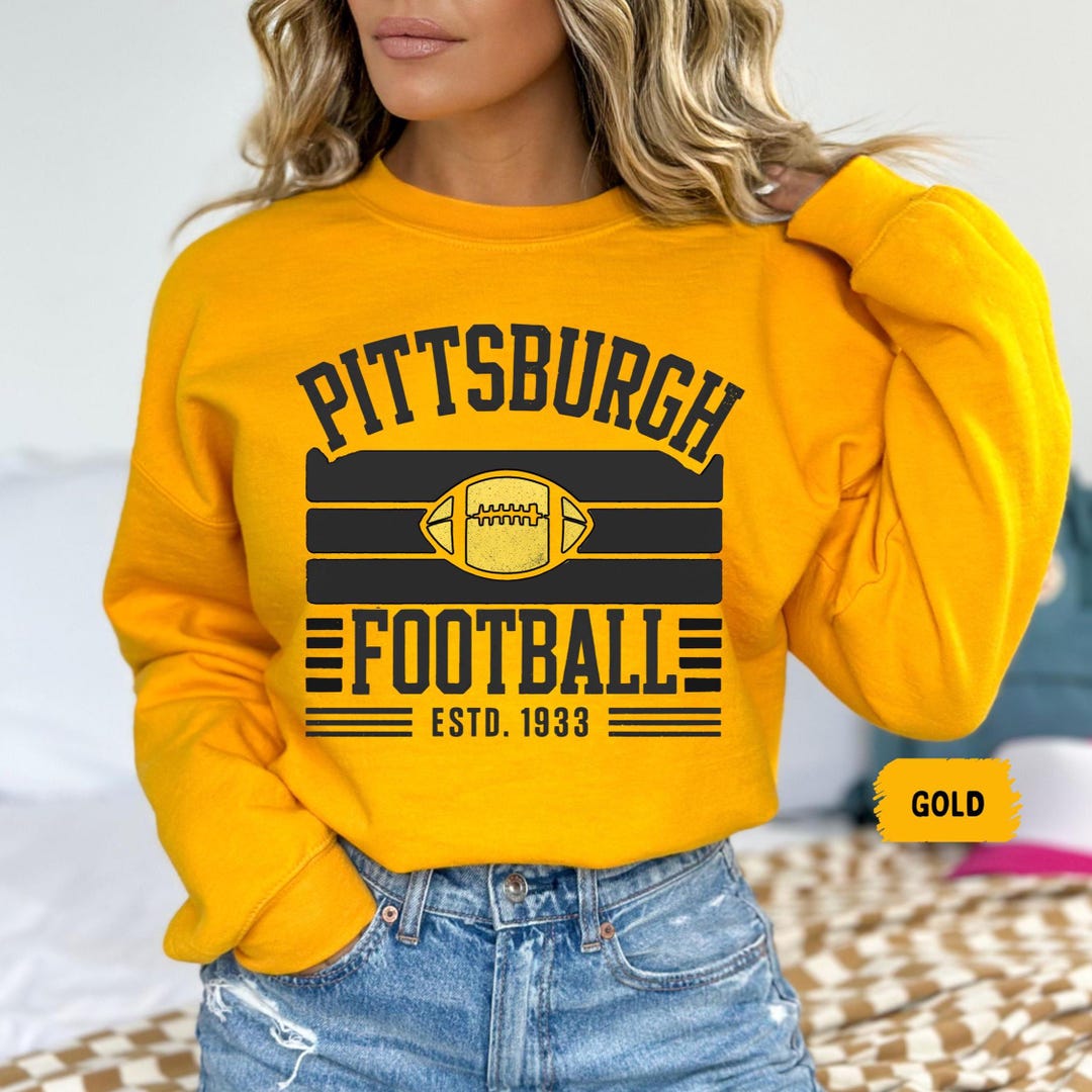 Vintage Pittsburgh Football Sweatshirt - Retro Sports Fan Apparel ...