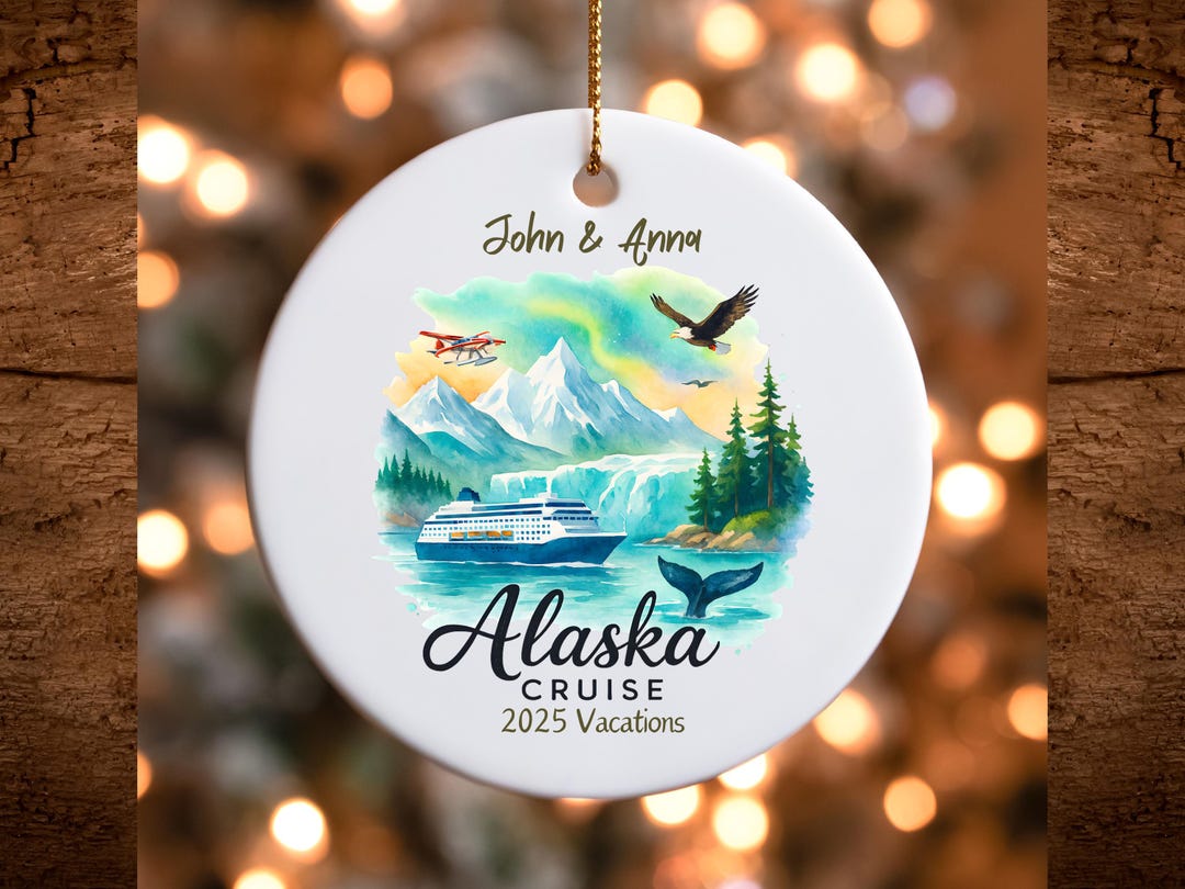 Personalized Alaska Cruise Ceramic Decoration Ornament, Unique ...