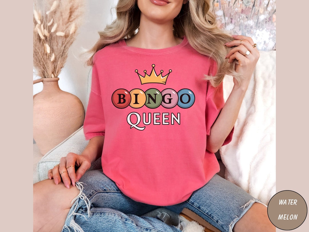 Bingo Queen Shirt, Retro Bingo T Shirt, Bingo Lover, Funny Bingo Player ...
