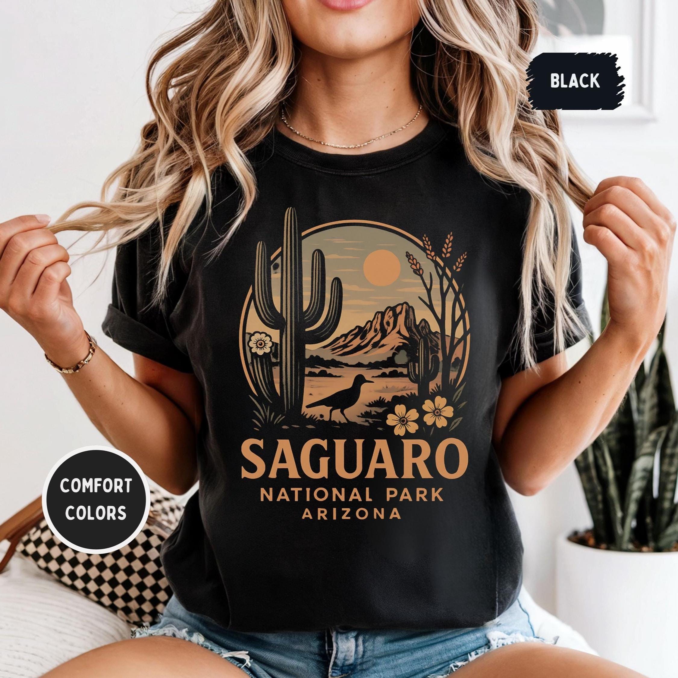 Vintage Saguaro National Park Comfort Colors Shirt, Desert Cactus Shirt ...