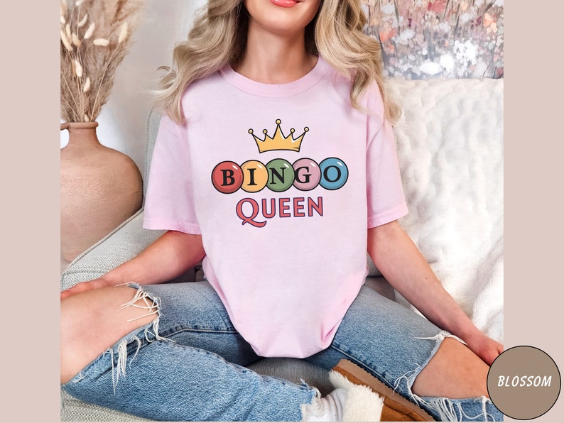 Bingo Queen Shirt, Retro Bingo T Shirt, Bingo Lover, Funny Bingo Player ...