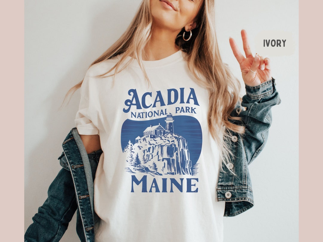 Acadia National Park Comfort Colors Shirt, Maine Shirt, National Park ...