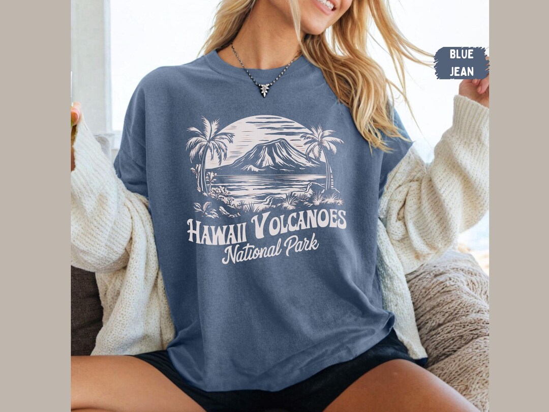 Vintage Hawaii Volcanoes Comfort Colors Shirt, Hawaii Volcanoes ...