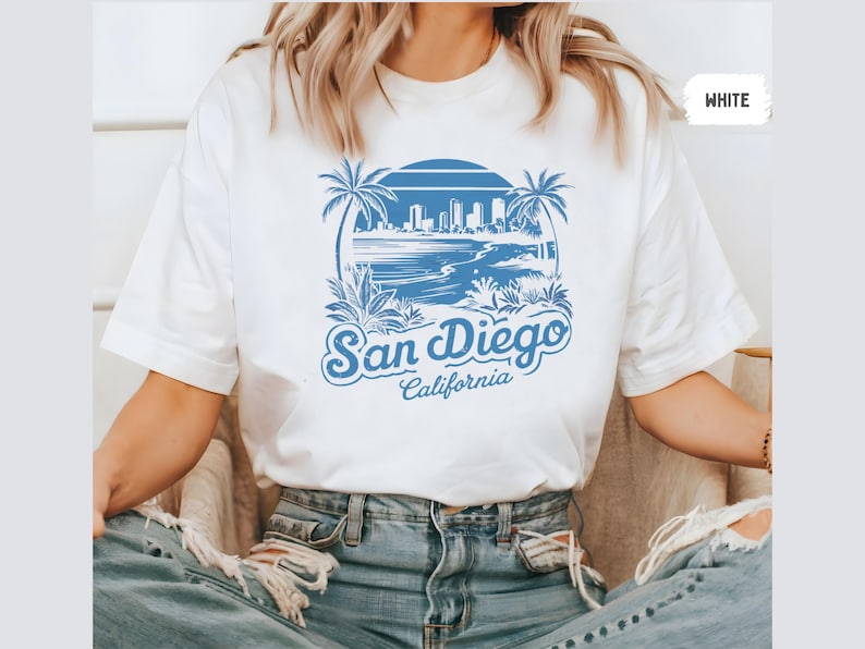 Vintage San Diego Comfort Colors 1717 Shirt, California Tshirt San ...