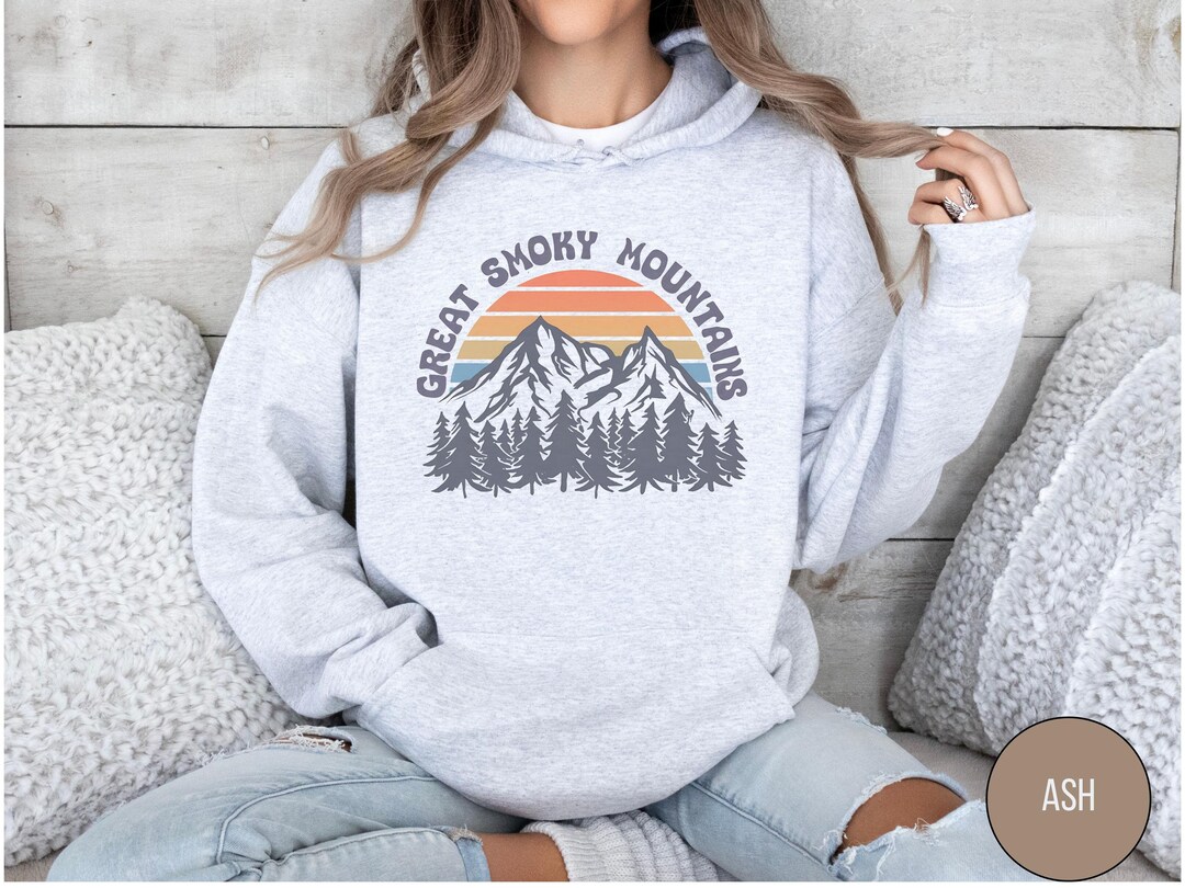 Great Smoky Mountains National Park Hoodie, TN Hiking Apparel, Outdoor ...