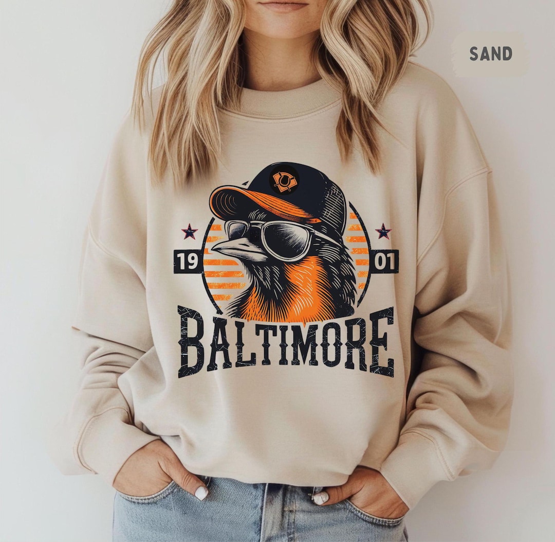 Baltimore Baseball Sweatshirt, Sports Team Apparel, Baseball Fan Gift ...