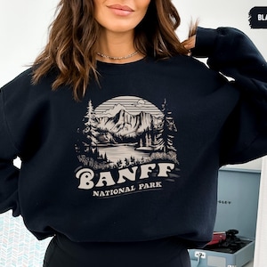 Banff National Park Sweatshirt, Banff Sweater, Banff Crewneck Canadian ...