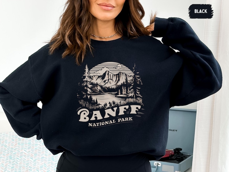 Banff National Park Sweatshirt, Banff Sweater, Banff Crewneck Canadian ...