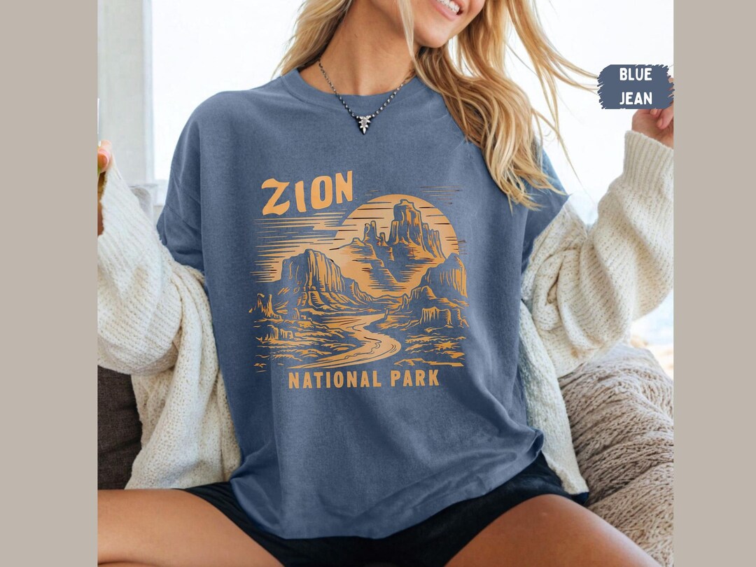 Zion National Park Shirt, Comfort Colors Utah Tshirt, Vintage Zion ...