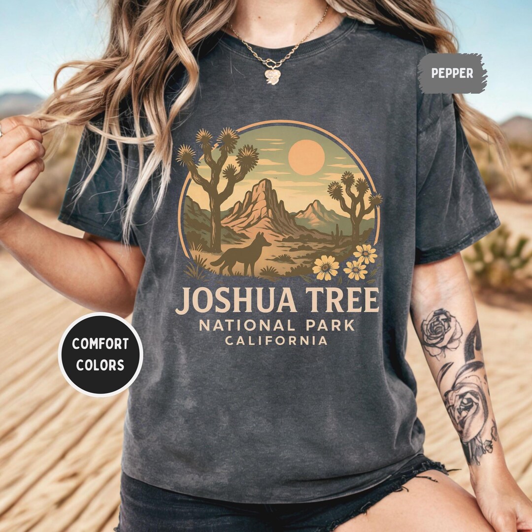 Vintage Joshua Tree National Park Comfort Colors T-shirt, Nature Lover ...