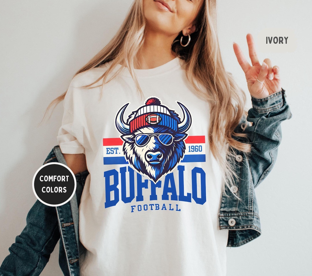 Buffalo Football Comfort Colors T-shirt, Buffalo Tee, Football Fan ...