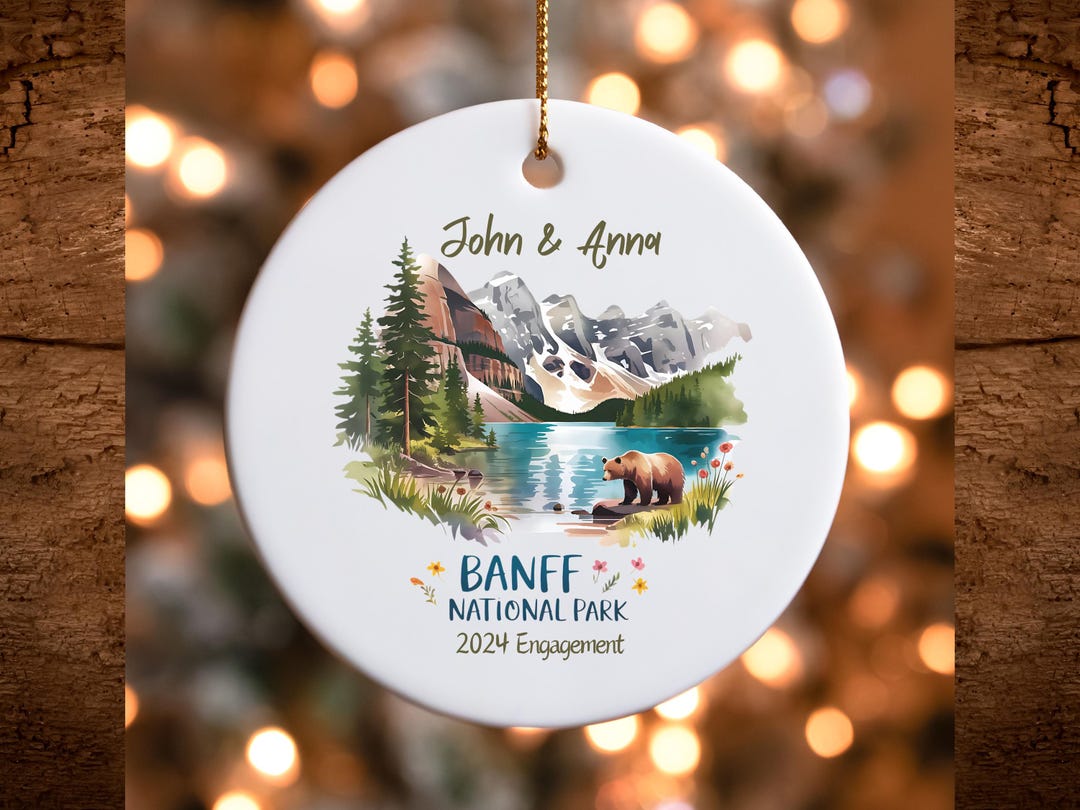 Banff National Park Ceramic Ornament, Christmas Tree Decoration ...