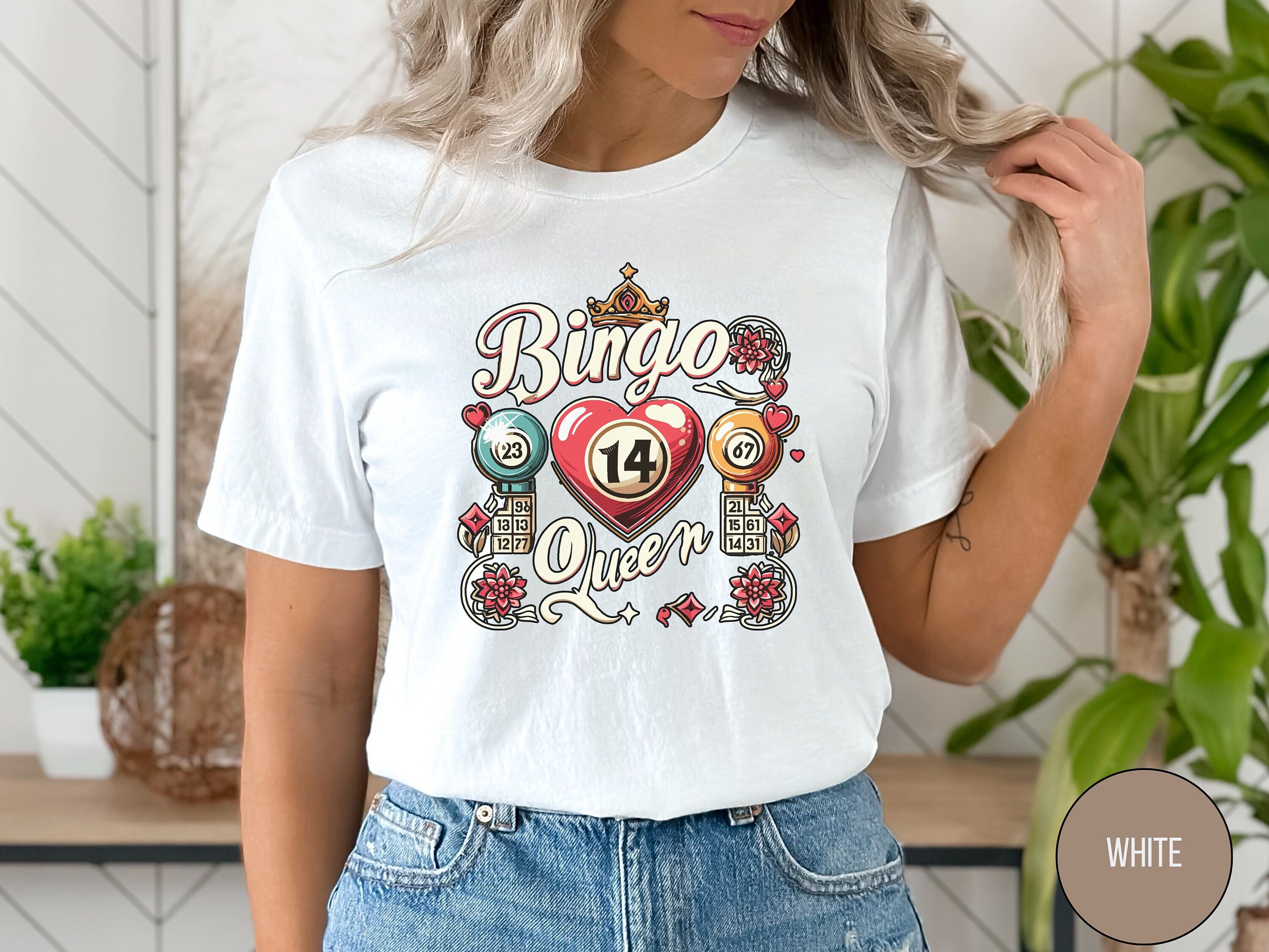 Bingo Queen Shirt, Bingo Game T-shirt, Bingo Lover, Funny Bingo Player T Shirt, Bingo Vintage ...