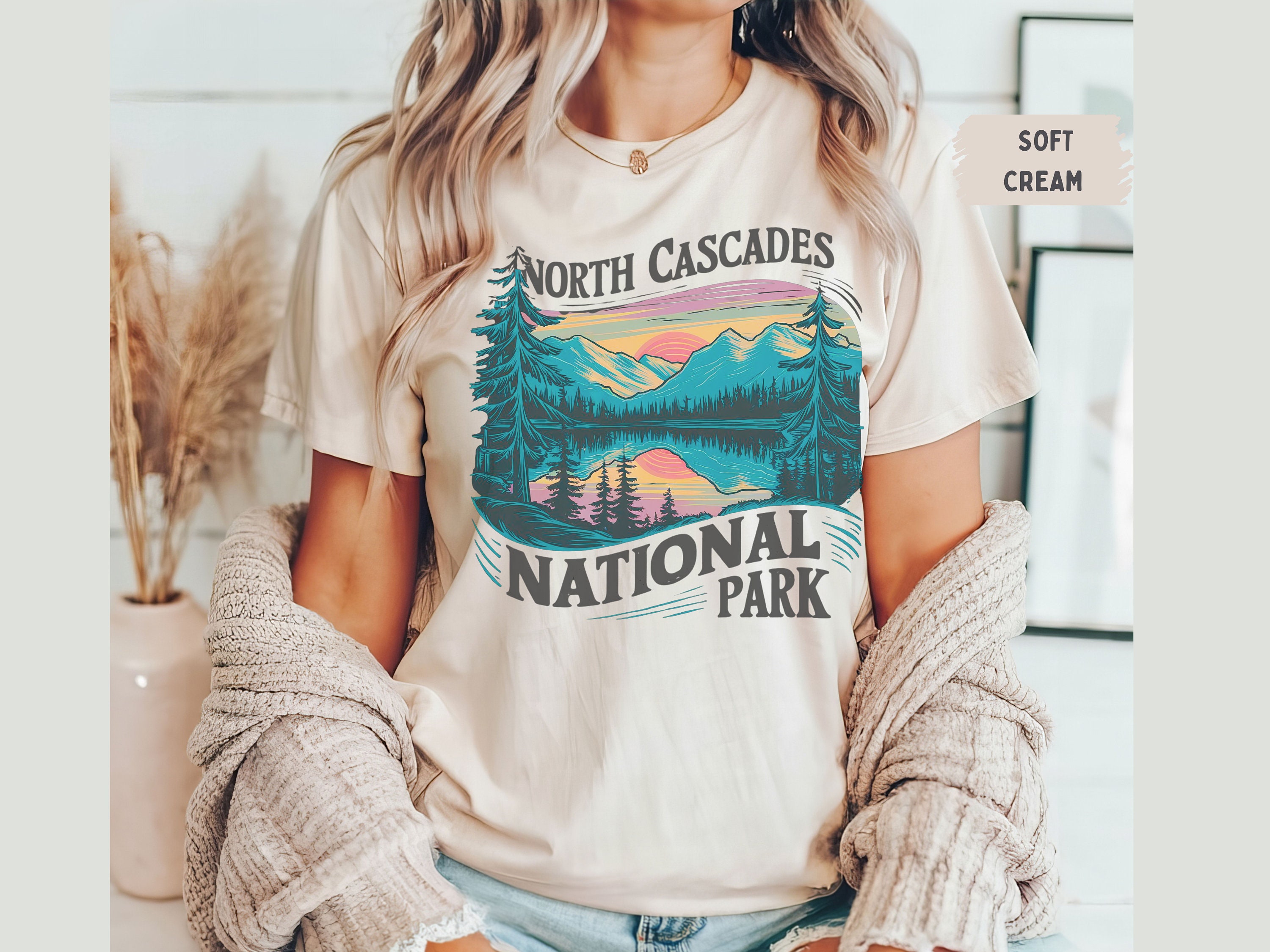 Vintage North Cascades National Park Shirt Retro Washington Park Shirt ...