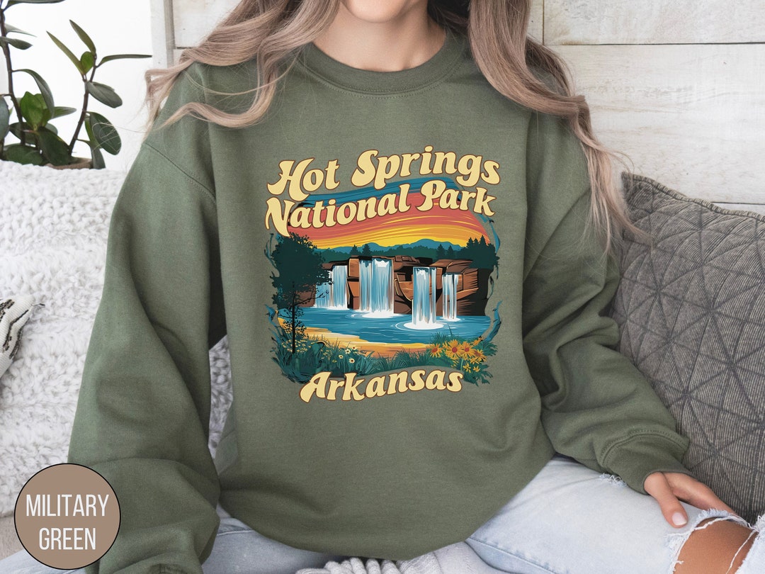 Vintage Hot Springs National Park Sweatshirt, Arkansas Sweatshirt, Hot ...