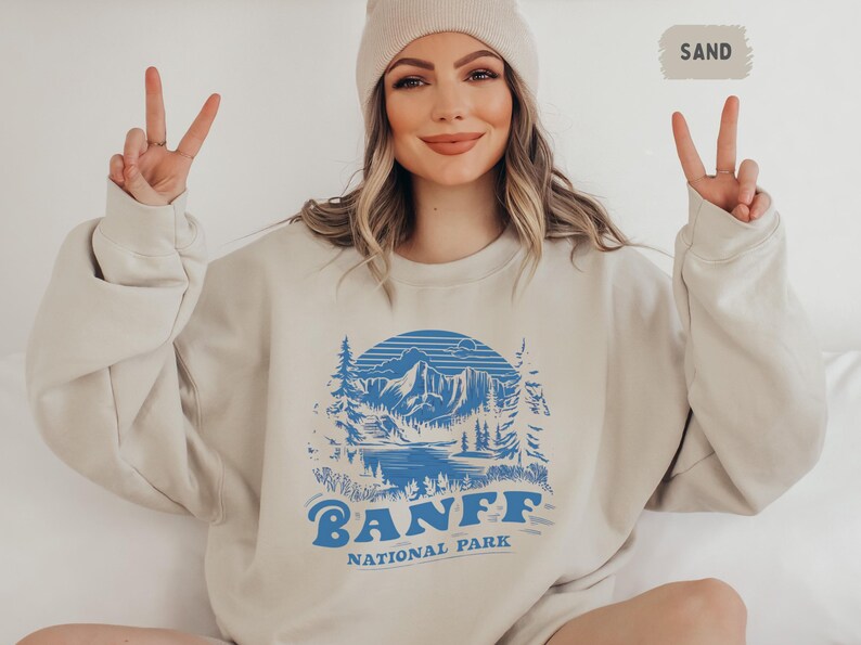 Banff National Park Sweatshirt, Banff Sweater, Banff Crewneck Canadian ...