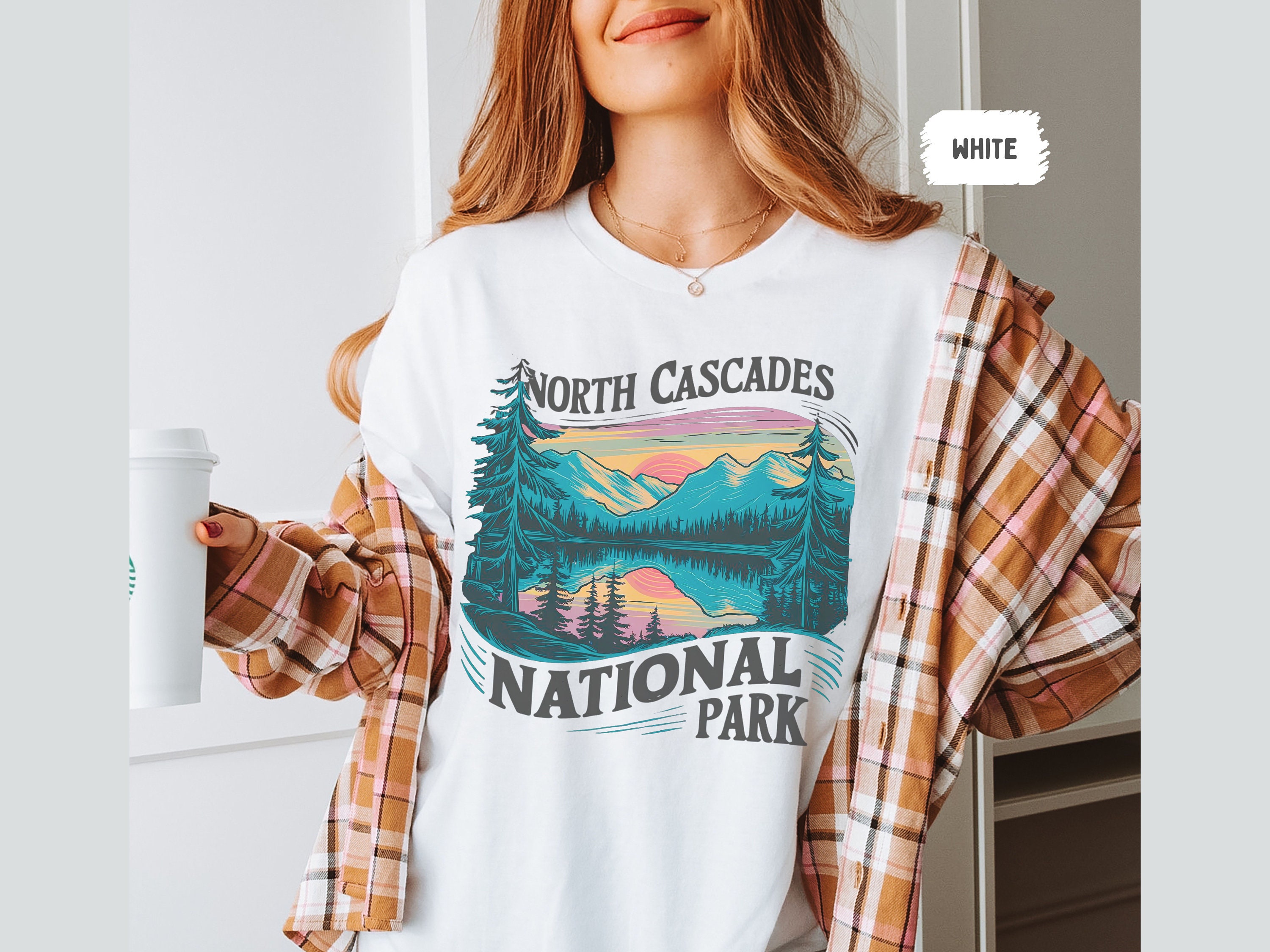 Vintage North Cascades National Park Shirt Retro Washington Park Shirt ...