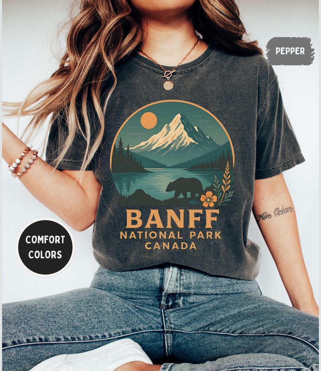 Vintage Banff National Park Unisex Garment-dyed T-shirt, Comfort Colors ...