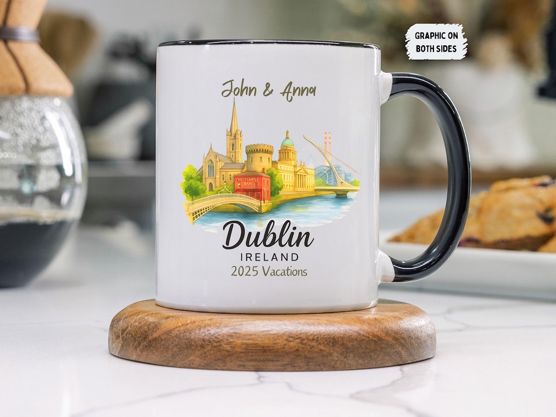 Dublin Ceramic Coffee Mug Accent Mug | Dublin Ireland Souvenir - Etsy UK