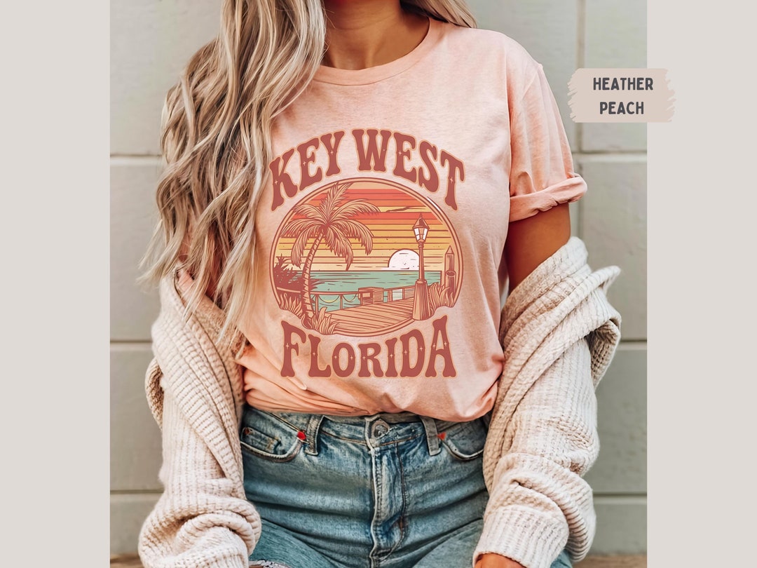 Vintage Key West Tshirt, Retro Florida Tee, Beach Vacation Shirt ...