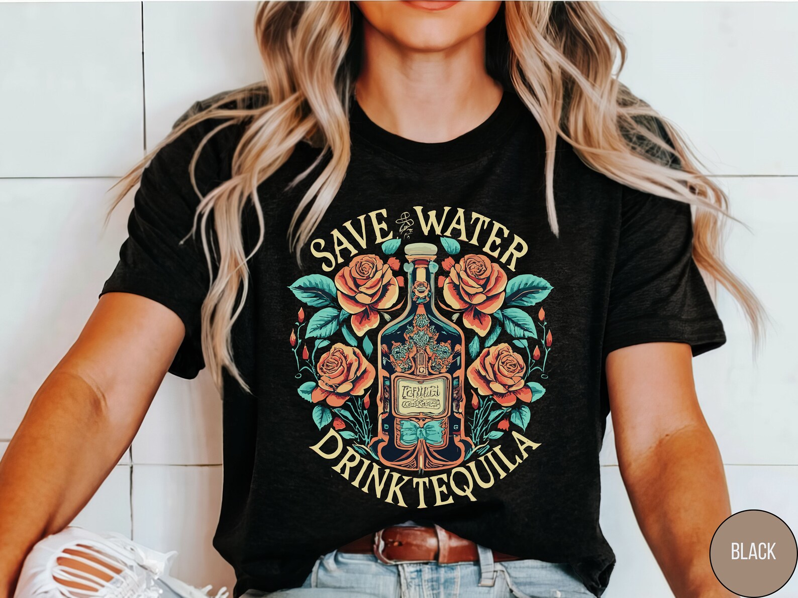 Save Water Drink Tequila Shirt, Tequila Tshirt Funny Tequila T Shirt ...