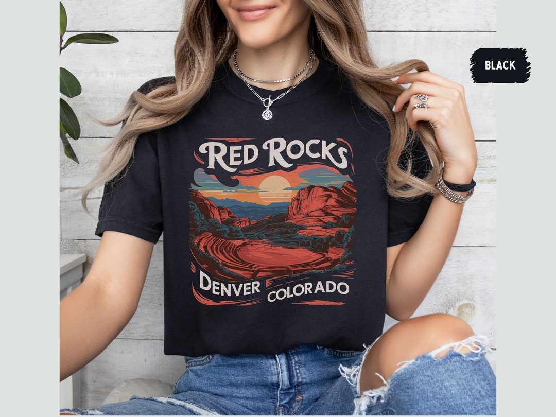 Vintage Red Rocks Colorado Shirt Denver Colorado Rock Comfort Colors ...