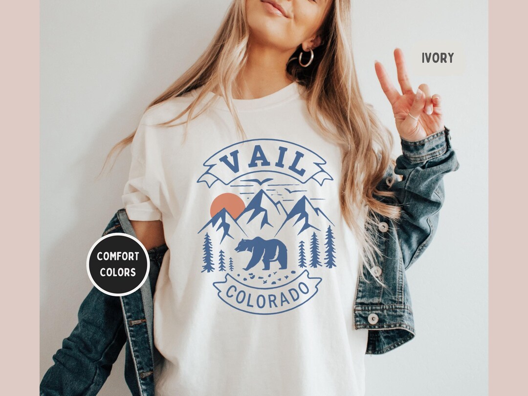 Vintage Vail Colorado Comfort Colors Shirt, Retro Colorado State Tshirt ...