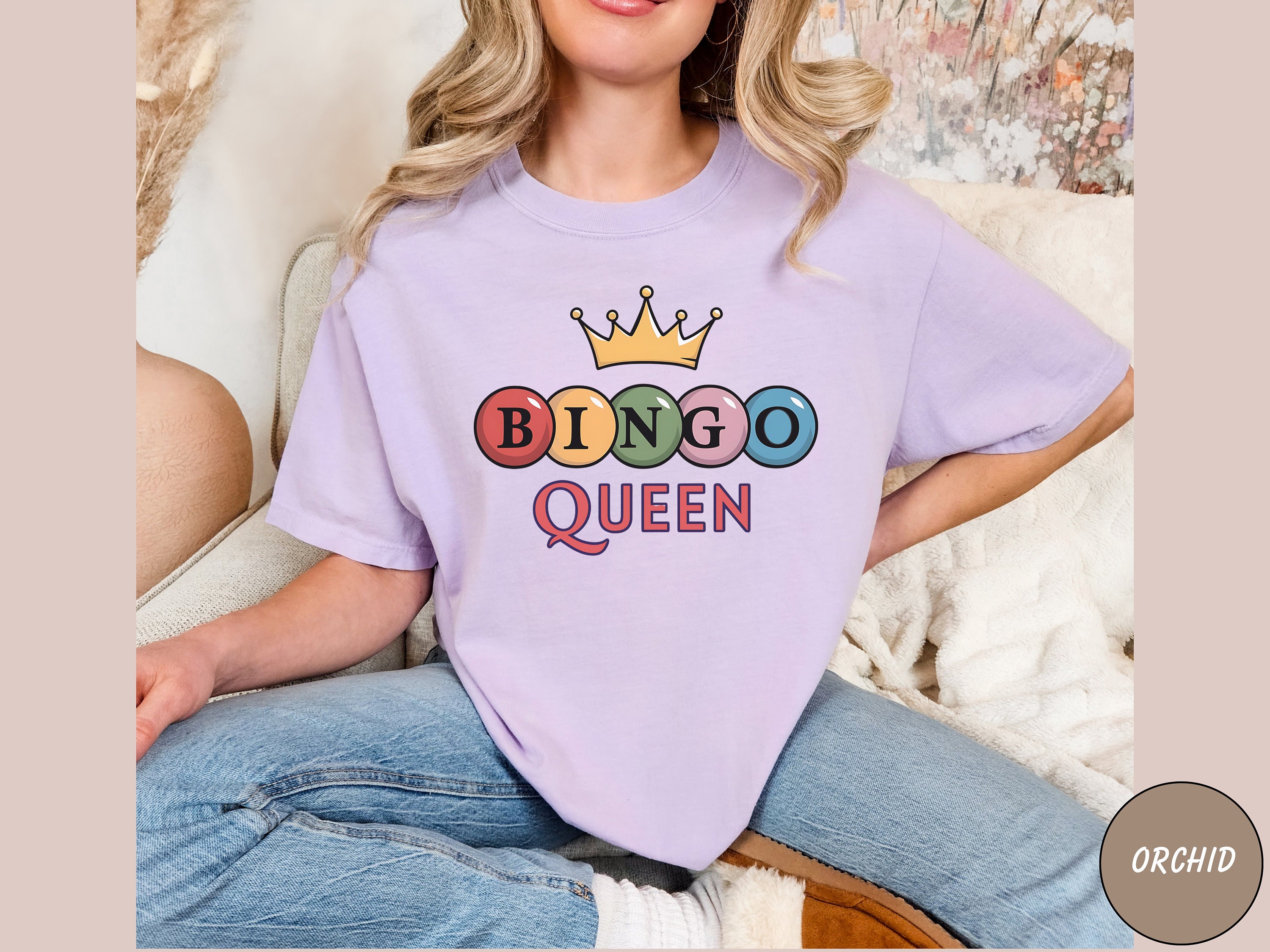 Bingo Queen Shirt, Retro Bingo T Shirt, Bingo Lover, Funny Bingo Player ...