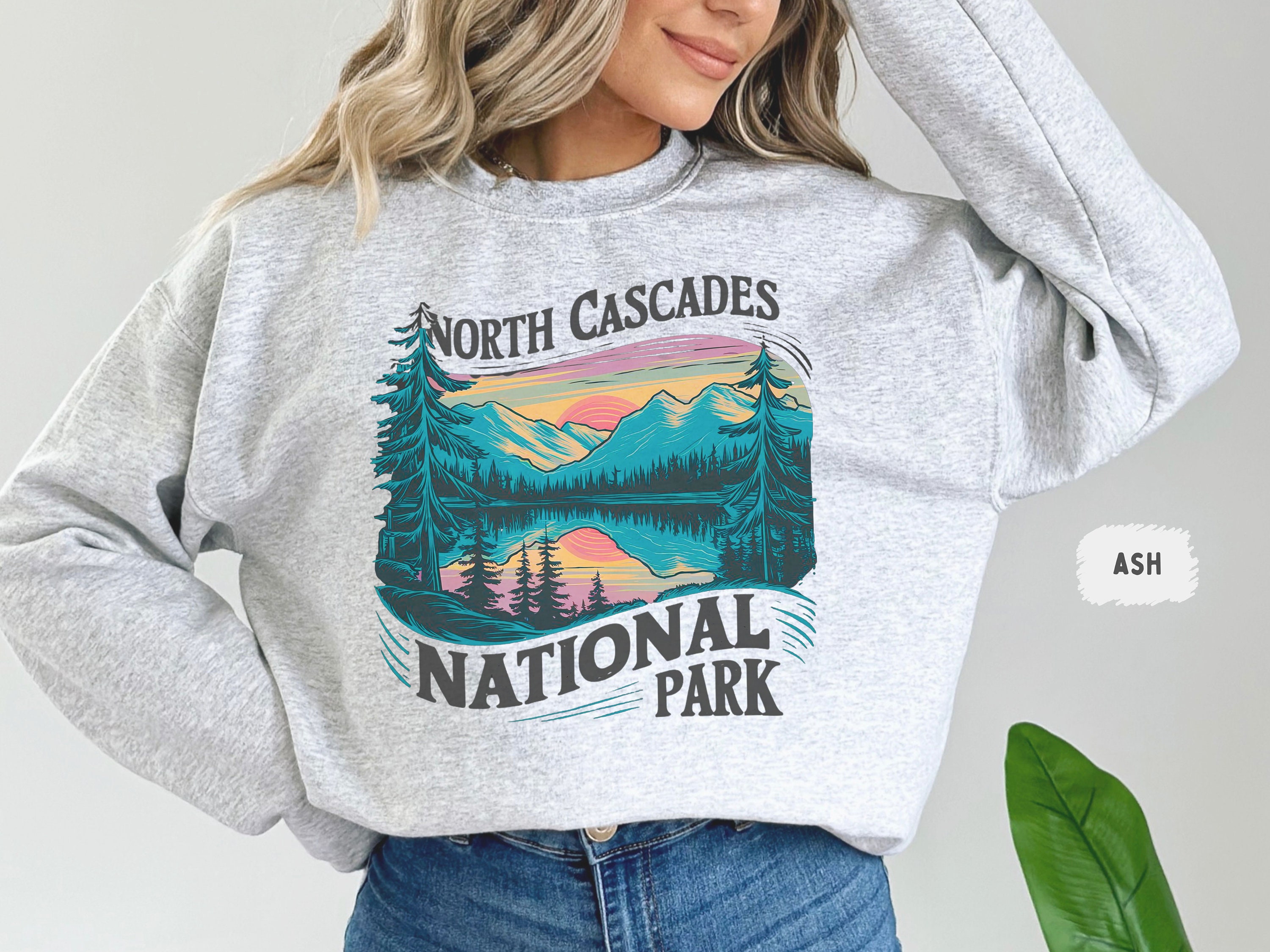 Vintage North Cascades National Park Sweatshirt Washington Sweatshirt ...