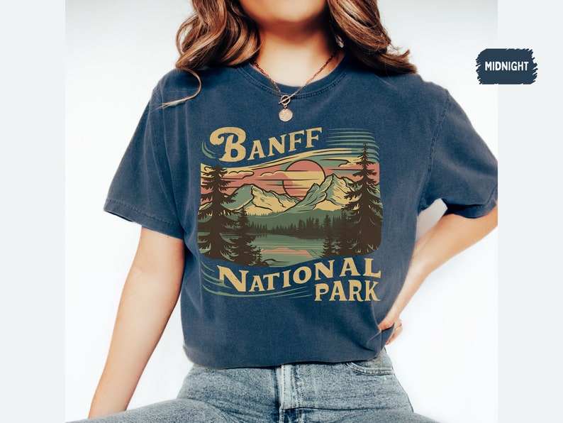 Banff National Park Shirt, Vintage Banff Tshirt, Banff Comfort Colors ...