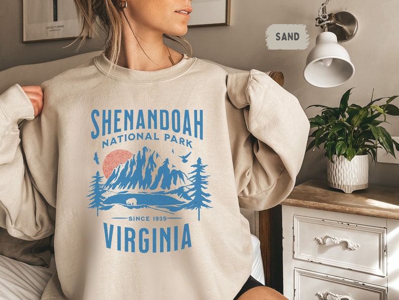 Vintage Shenandoah National Park Sweatshirt, Virginia Sweatshirt ...