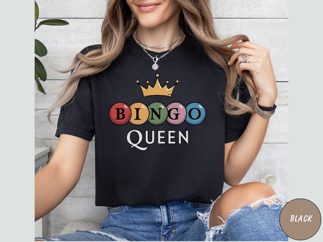 Bingo Queen Shirt, Retro Bingo T Shirt, Bingo Lover, Funny Bingo Player T Shirt, Bingo Vintage ...