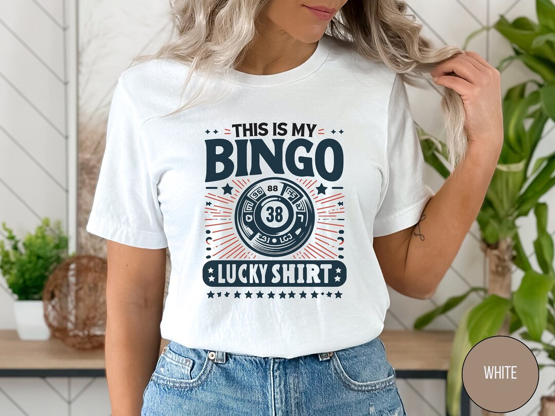 Bingo Lucky Shirt, Bingo Game T-shirt, Bingo Lover, Funny Bingo Player ...