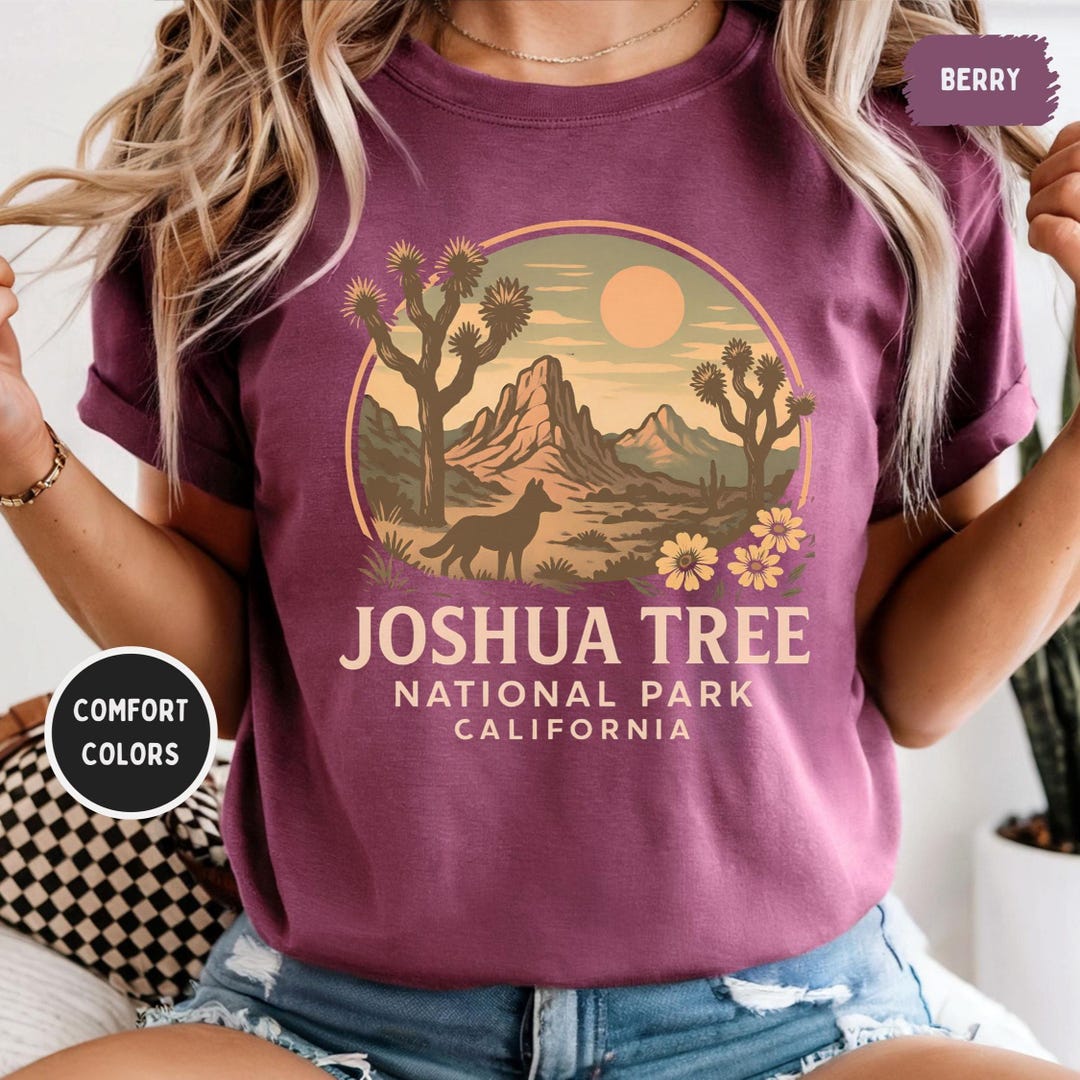 Vintage Joshua Tree National Park Comfort Colors T-shirt, Nature Lover ...