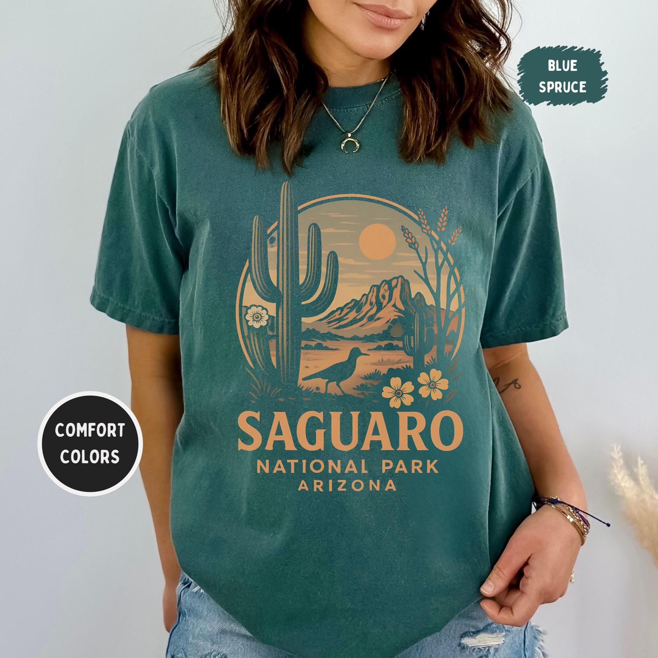 Vintage Saguaro National Park Comfort Colors Shirt, Desert Cactus Shirt ...