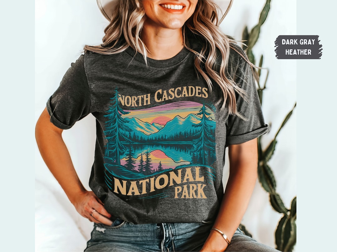 Vintage North Cascades National Park Shirt Retro Washington Park Shirt ...