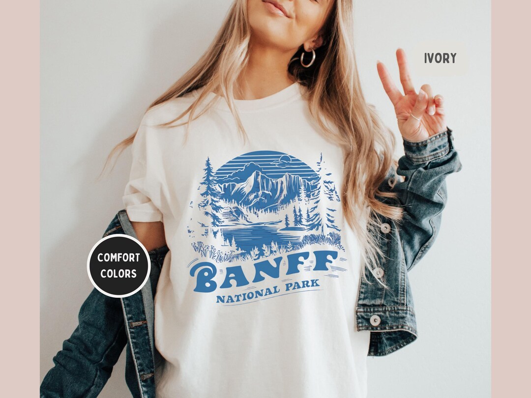 Banff National Park Shirt, Vintage Banff Tshirt, Banff Comfort Colors ...