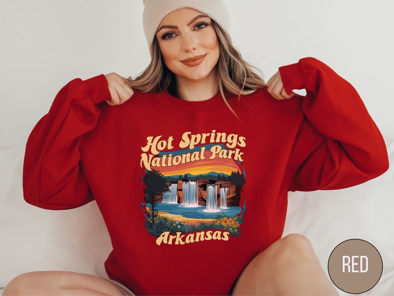 Vintage Hot Springs National Park Sweatshirt, Arkansas Sweatshirt, Hot ...