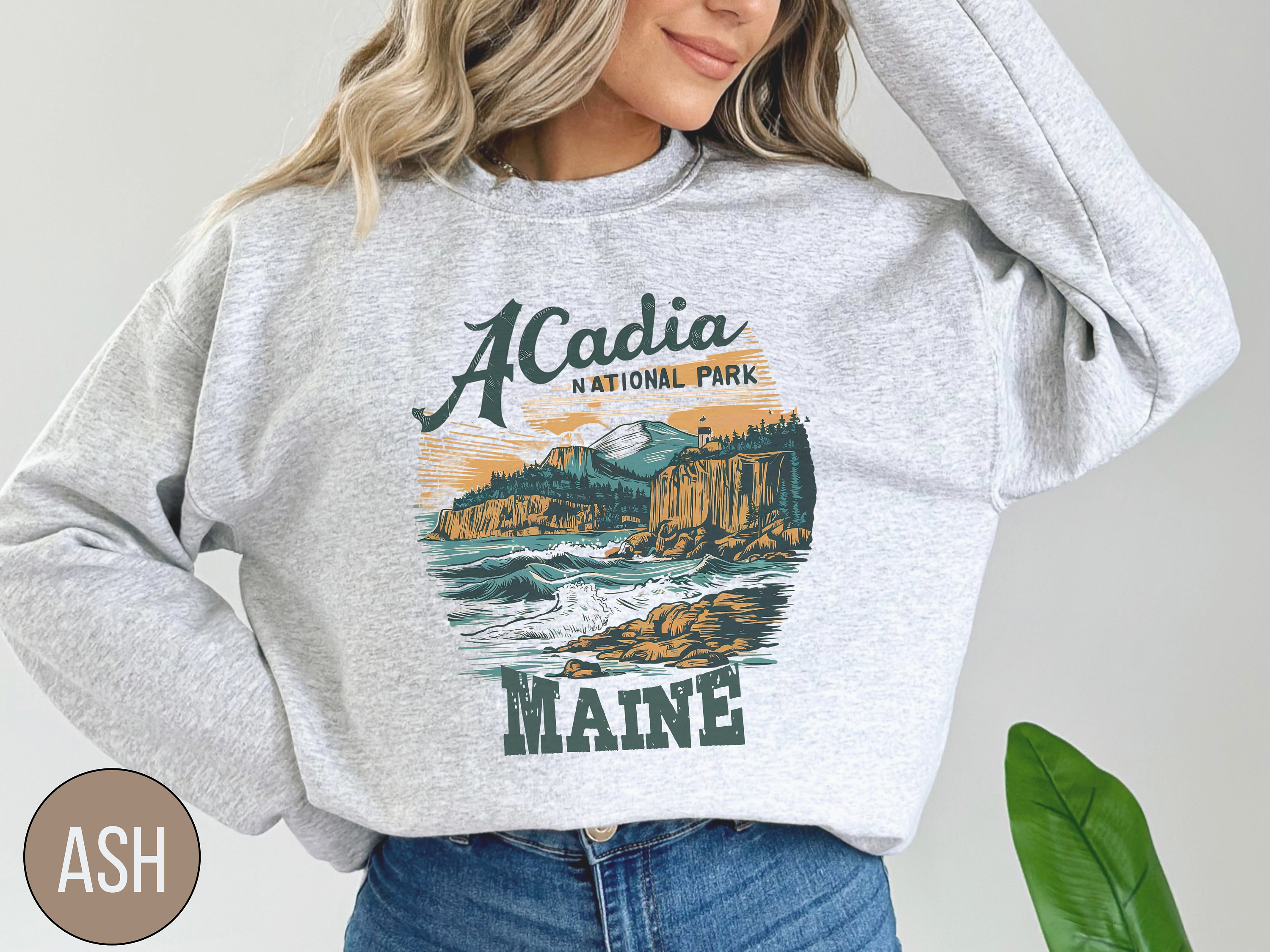 Acadia National Park Sweatshirt, Vintage Maine Sweatshirt, Acadia ...