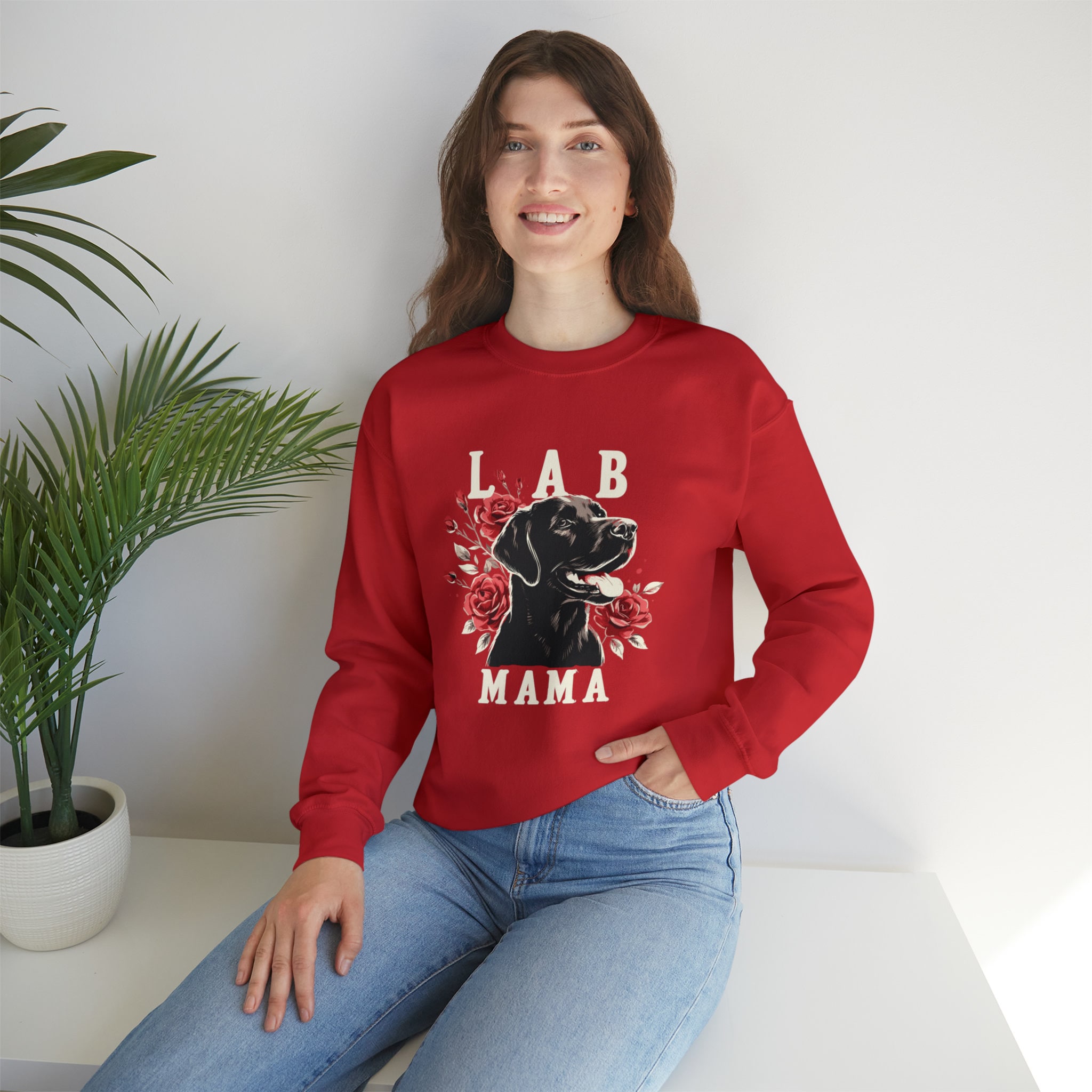 Black Labrador Retriever Sweatshirt, Labrador Mom Sweatshirt, Lab Mama ...