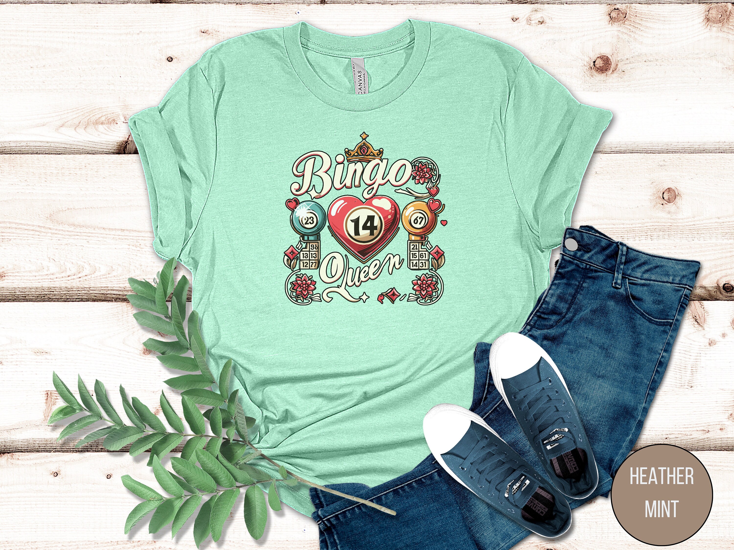 Bingo Queen Shirt, Bingo Game T-shirt, Bingo Lover, Funny Bingo Player ...