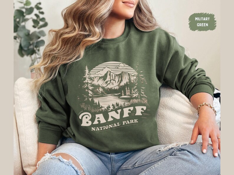 Banff National Park Sweatshirt, Banff Sweater, Banff Crewneck Canadian ...