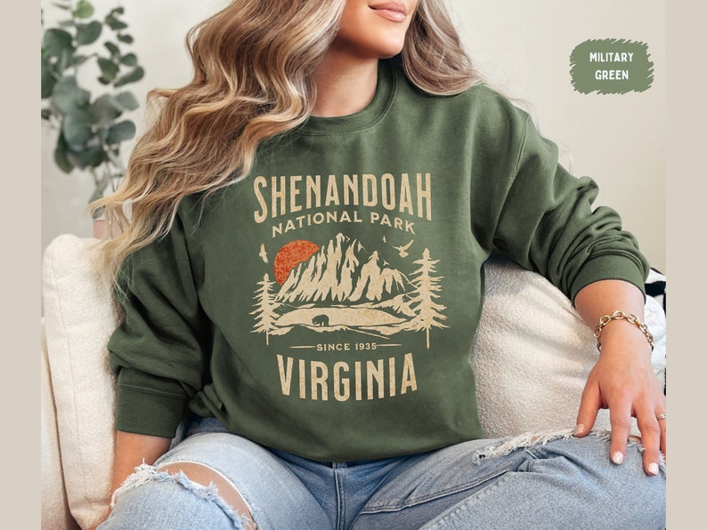 Vintage Shenandoah National Park Sweatshirt, Virginia Sweatshirt ...