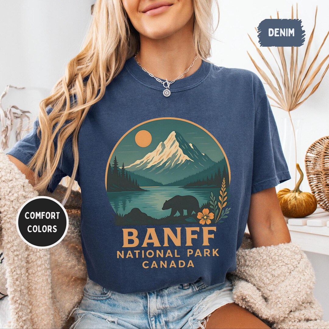Vintage Banff National Park Unisex Garment-dyed T-shirt, Comfort Colors ...